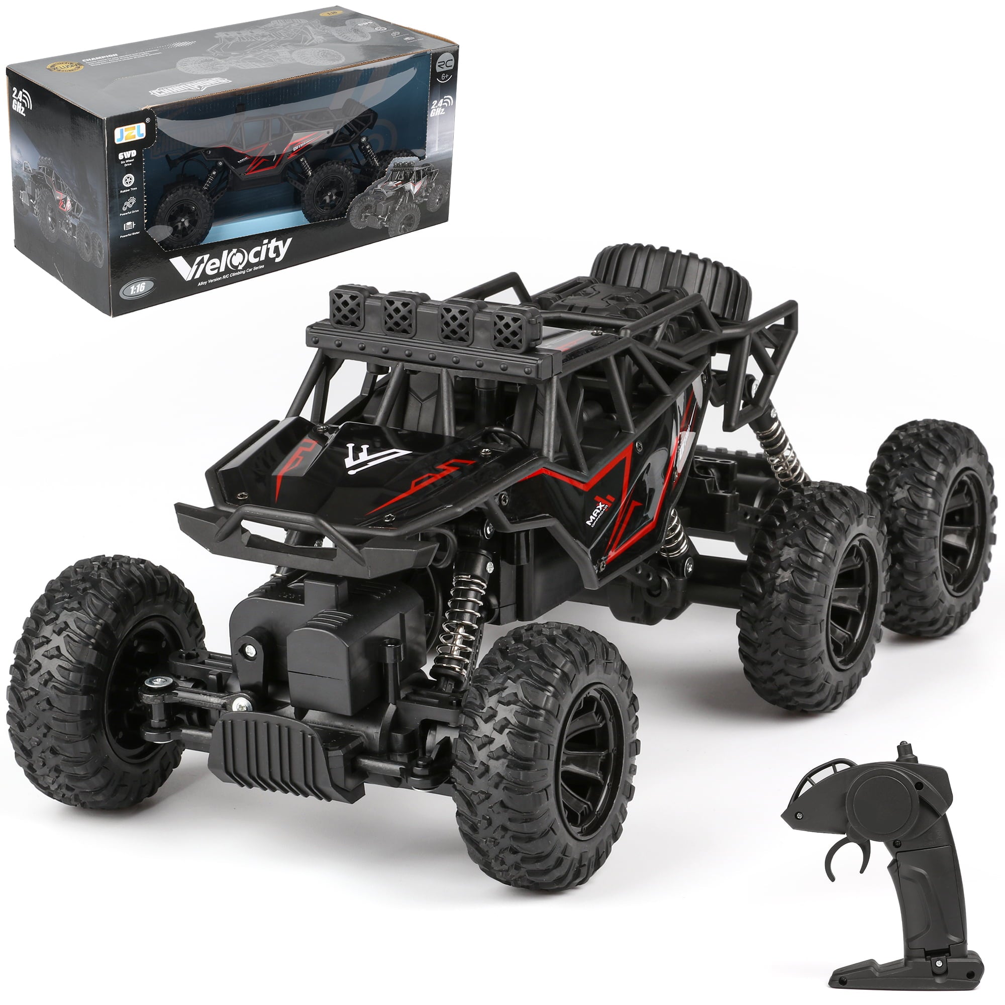 1:18 Scale All Terrain Remote Control Car,6WD 2.4 GHz Off Road High Sp ...